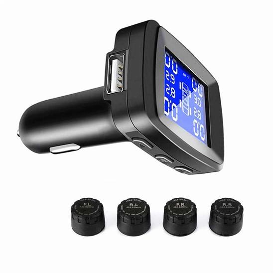 Buy Car Wireless Tpms Tire Pressure Monitoring System And 4 External ...