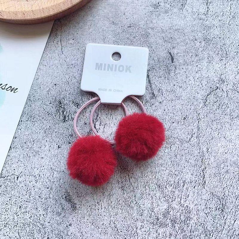 2PCS New Cute Hairball Princess Headwear Kids Elastic Hair Bands ...