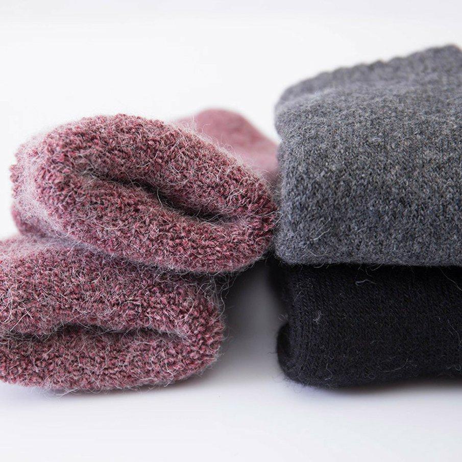 Buy ZZEE Extra Thick Wool Socks Warm Wool Socks Thickened Plush Towel ...