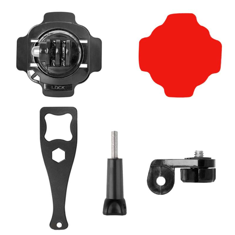 5 in 1 360 Degree Action Camera Helmet Rotary Mount Kit Adhesive Mount ...