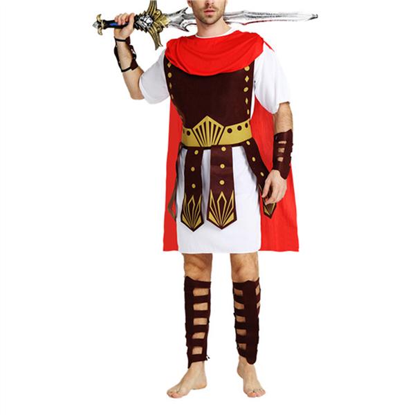 Buy 1 Set of Ancient Roman Halloween Gladiator Adult Clothing for ...