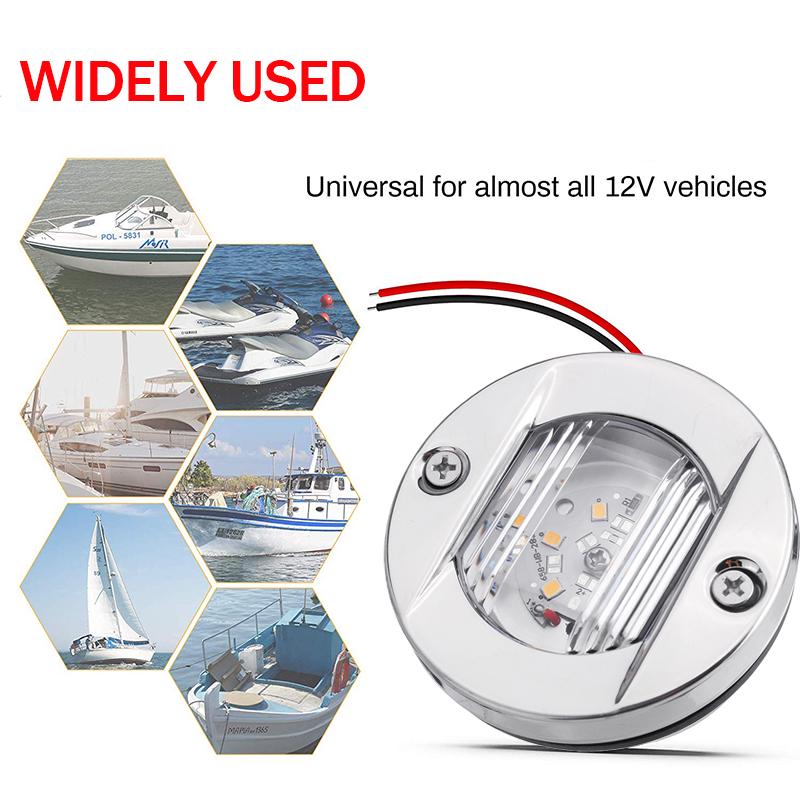 Waterproof IP67 Marine Boat 2835-SMD Led Stern Light Transom Stainless ...