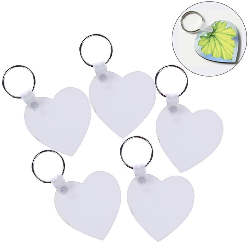 Buy 1/5/10Pcs Diy Sublimation Wooden Board Printing Key Rings Blank Key ...