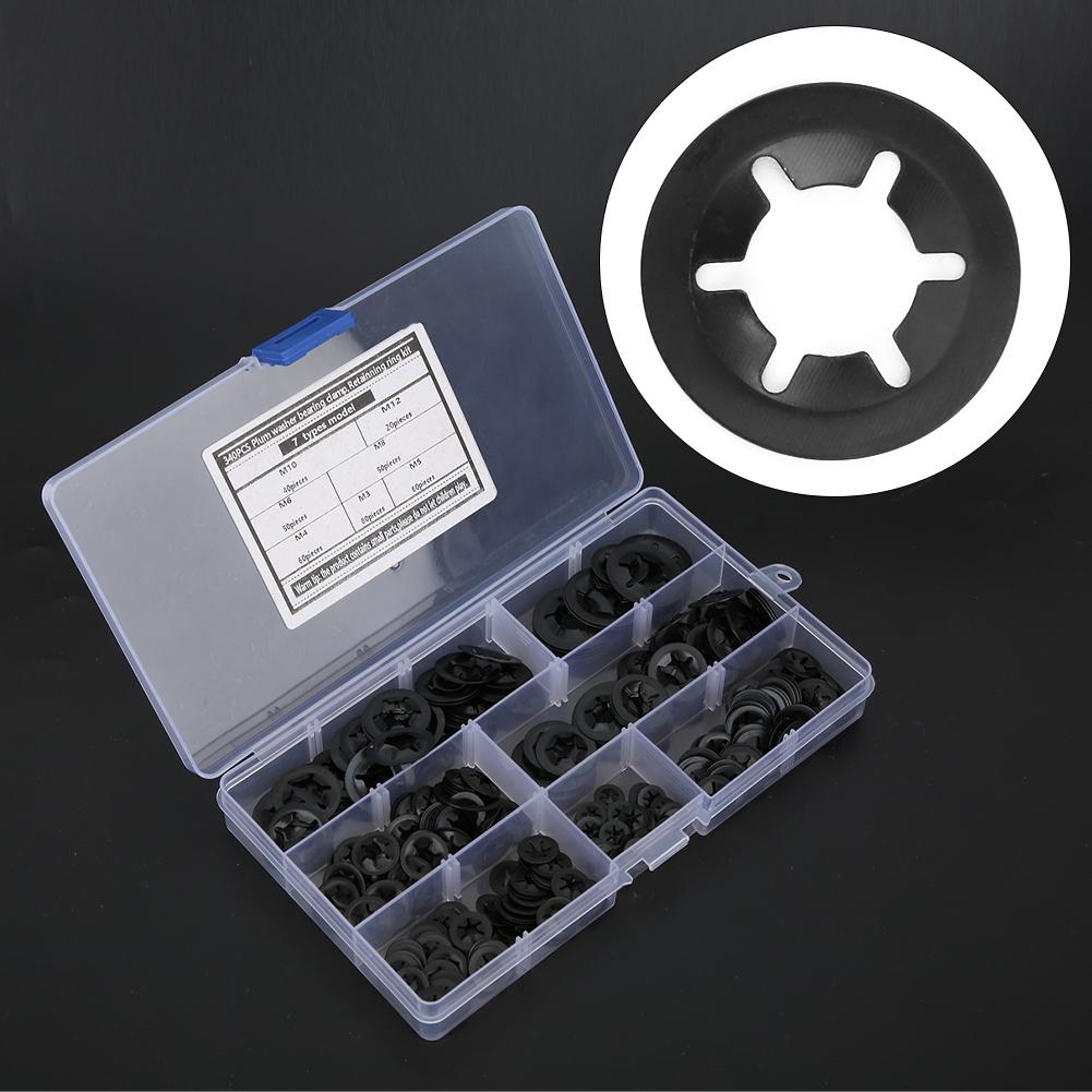 Buy 340Pcs Internal Tooth Starlock Washer Fastener Manganese Steel M3 ...