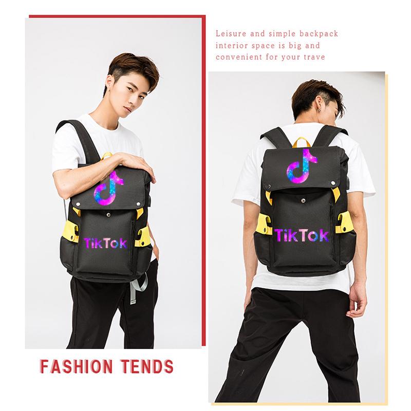 Buy Tik-Tok Teenage Girls School Bags Fashion Black Large School ...