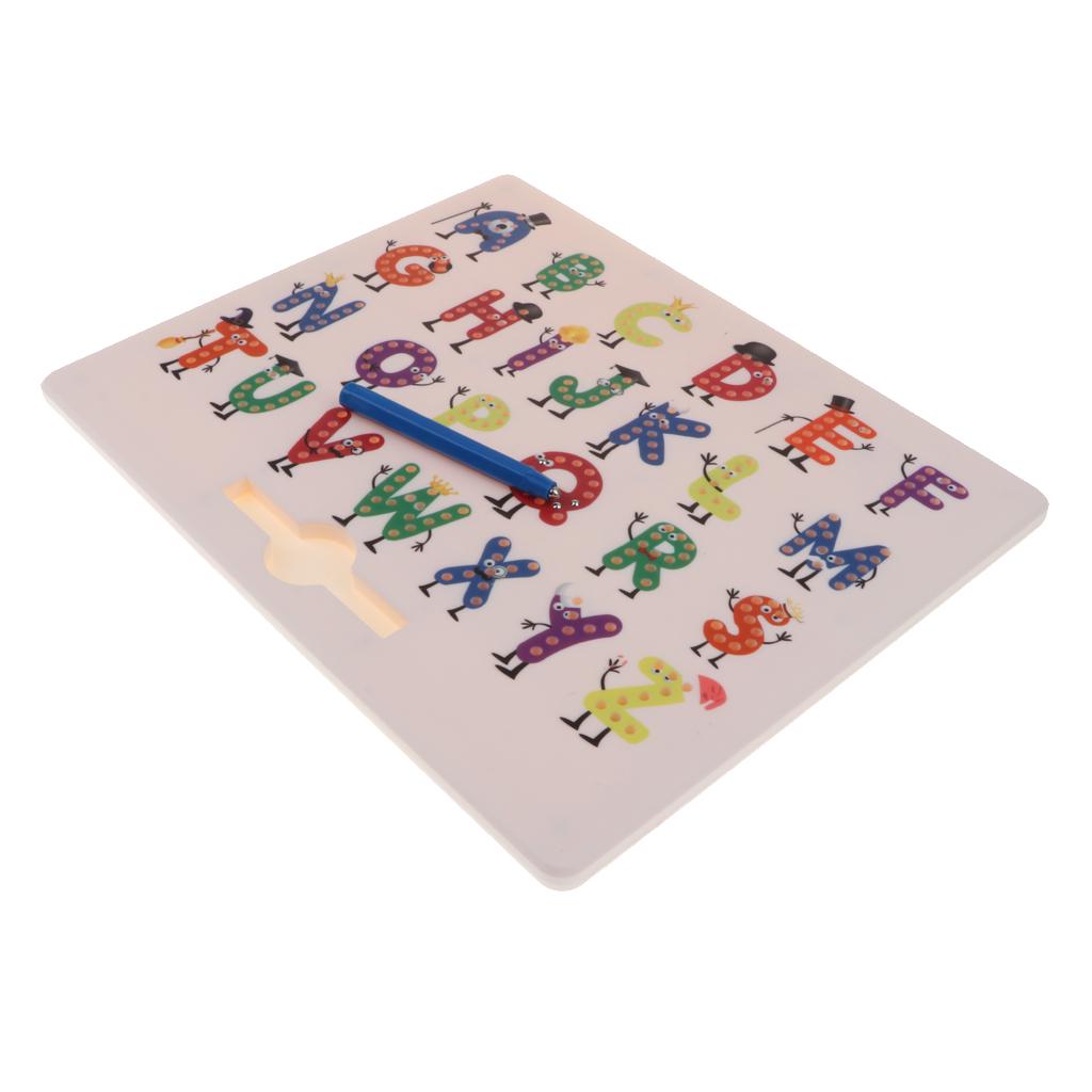 Buy Magnetic Alphabet Drawing Board Kids Preschool Learning Educational ...