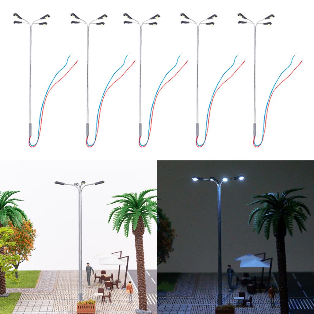 Buy 5x Model Railway Train Lamp Street Lights For HO OO Scale at ...