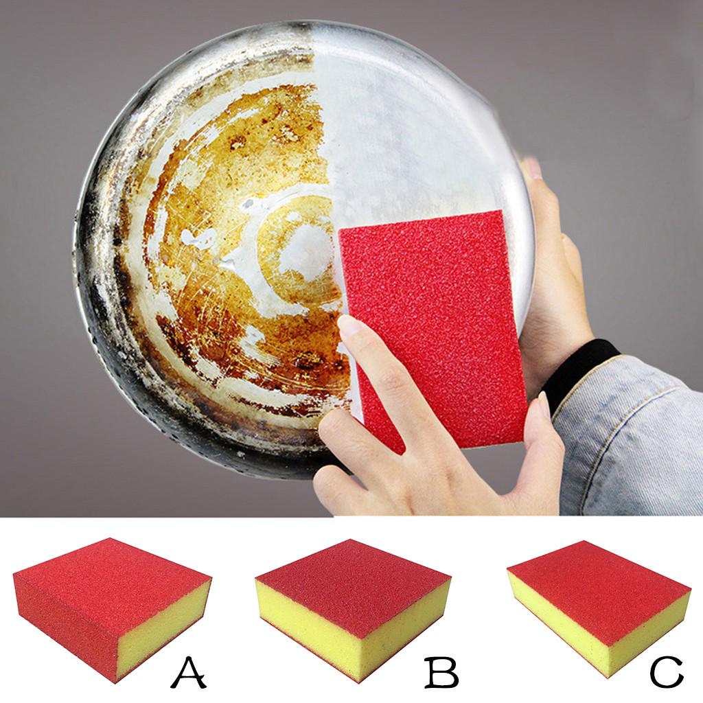 Buy Hoyoiun Kitchen Nano Chinese Red Emery Sponge For Kitchen Sponge ...