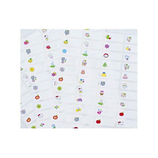 Buy Waterproof Label Name Sticker Flower Small 3p + Medium 7p + Extra ...