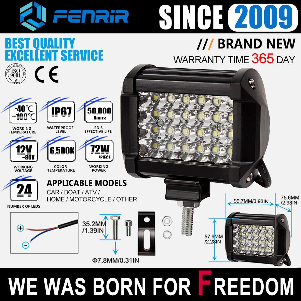 Car Led Work Offroad Light Bar for Ford Focus 2 Scania Duster Chopper ...