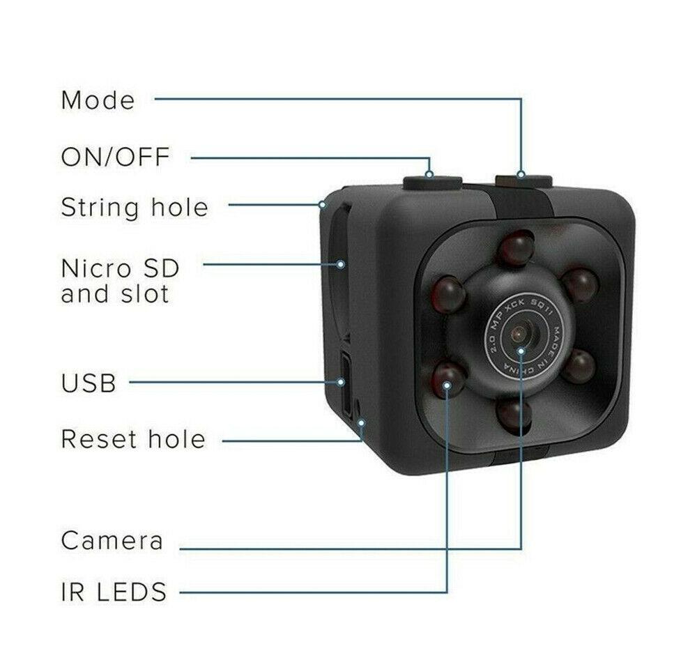 Buy Full HD 1080P Mini DV DVR Security Camera Dash Cam Night Vision ...