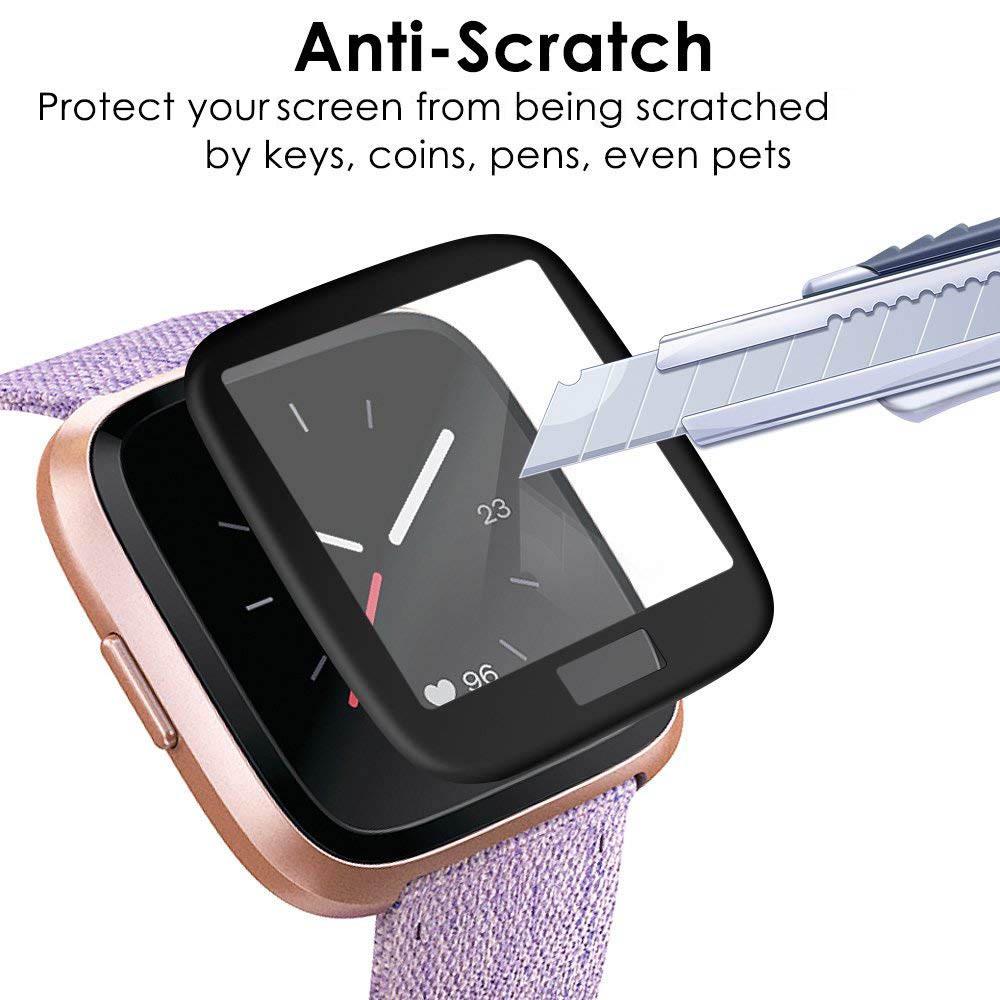 Buy Full Coverage Tempered Glass Screen Protector Cover for Fitbit ...