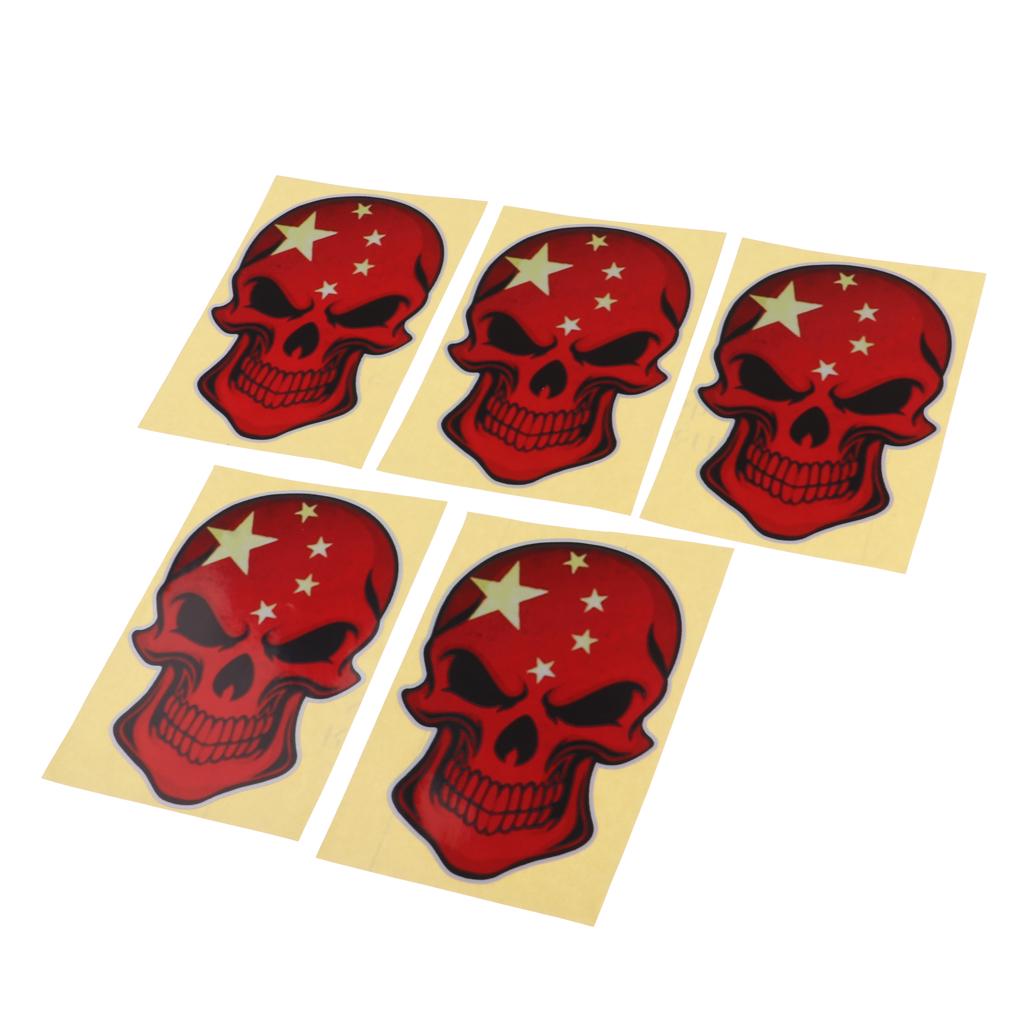 5pcs Reflective Scuba Diving Sticker Skull Decal for Car Laptop Type 1 ...