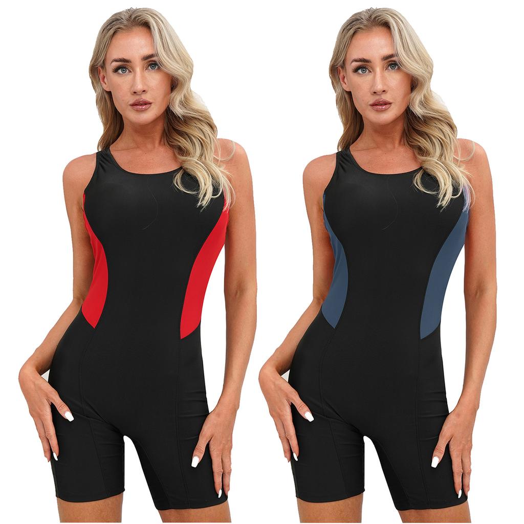 Cheap Women's One Piece Swimsuits Sleeveless Keyhole Back Athletic ...