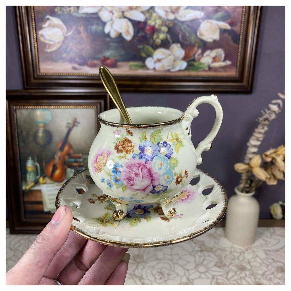 Buy New Palace Flower Tea Cups In The Afternoon, Hand-made Large ...