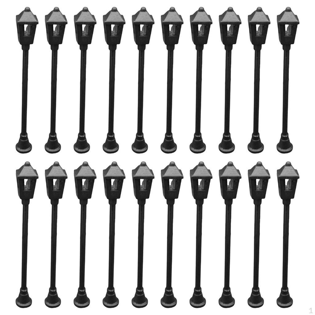 Buy 20 Pieces Model Railway Train Lamp Post Lights DIY Projects ...