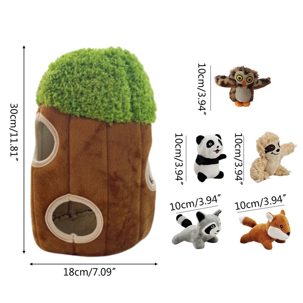 Buy 5Pcs Burrow Interactive Dog Toys Hide Seek Puppy Toys Colorful ...