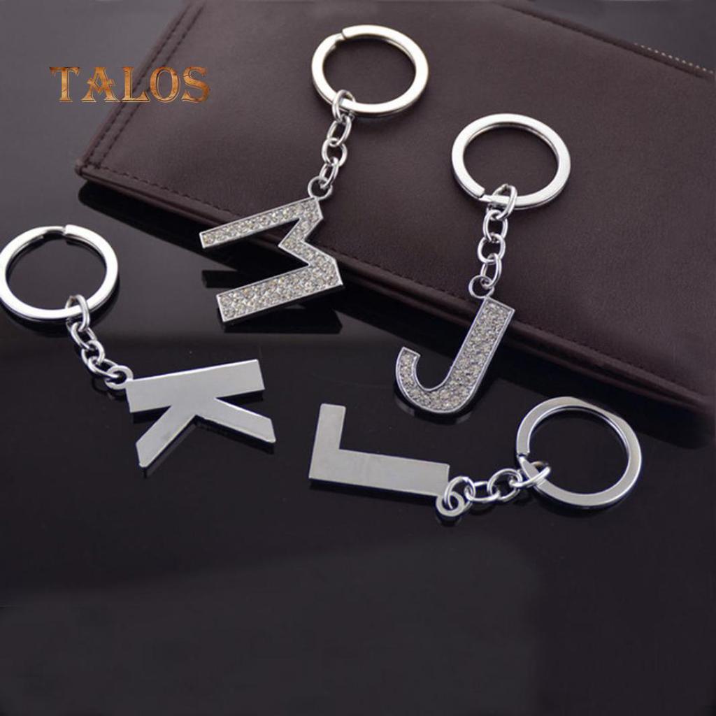 Cheap Bling Alphabet Keyring Initial Letter Unisex Crystal Stone Inlaid ...