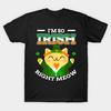 Buy Men Black Print T-shirt Super Large TShirt Im So Irish Right Meow ...
