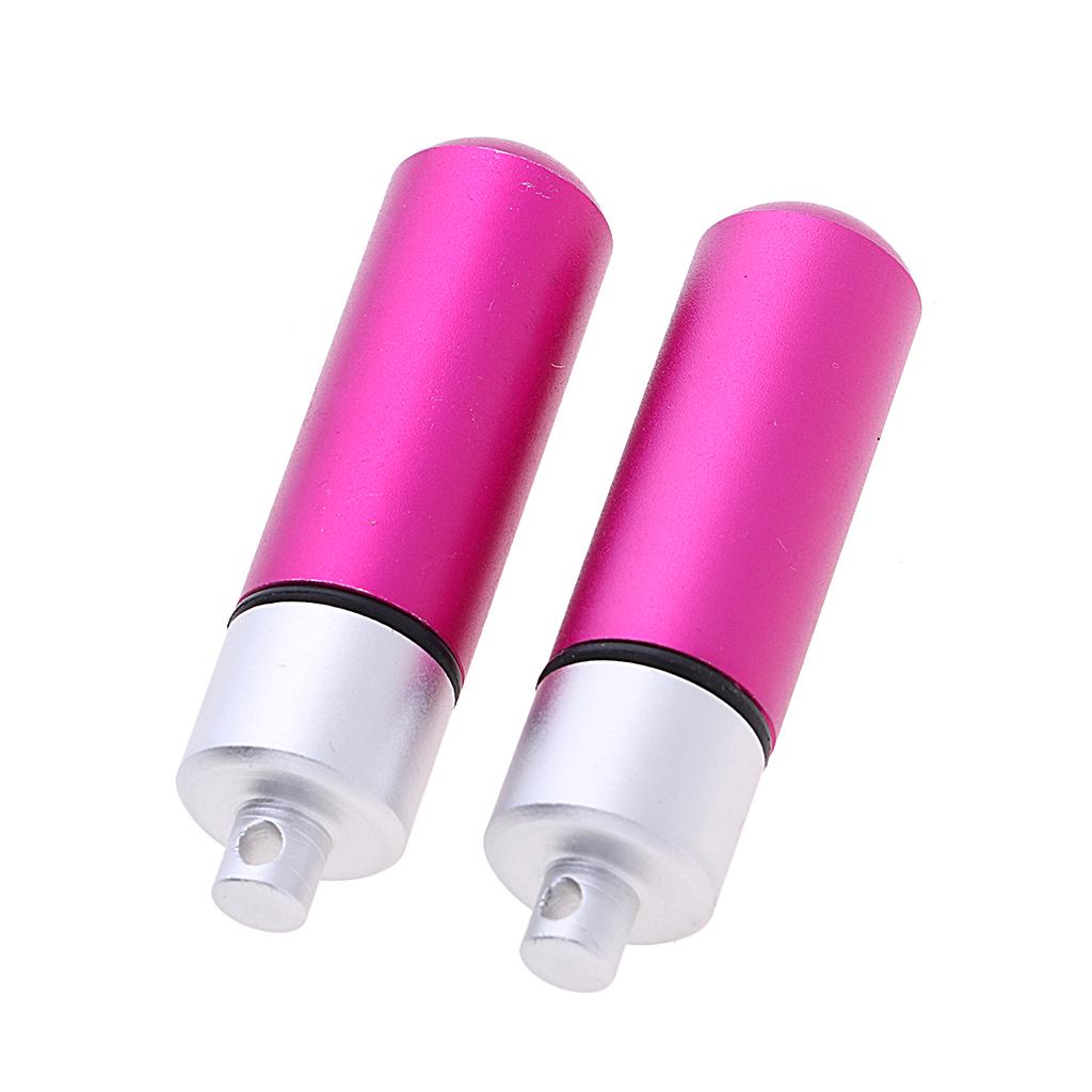 2 Pieces Mini Key Chain Storage Box Aluminum Container Waterproof Rose ...