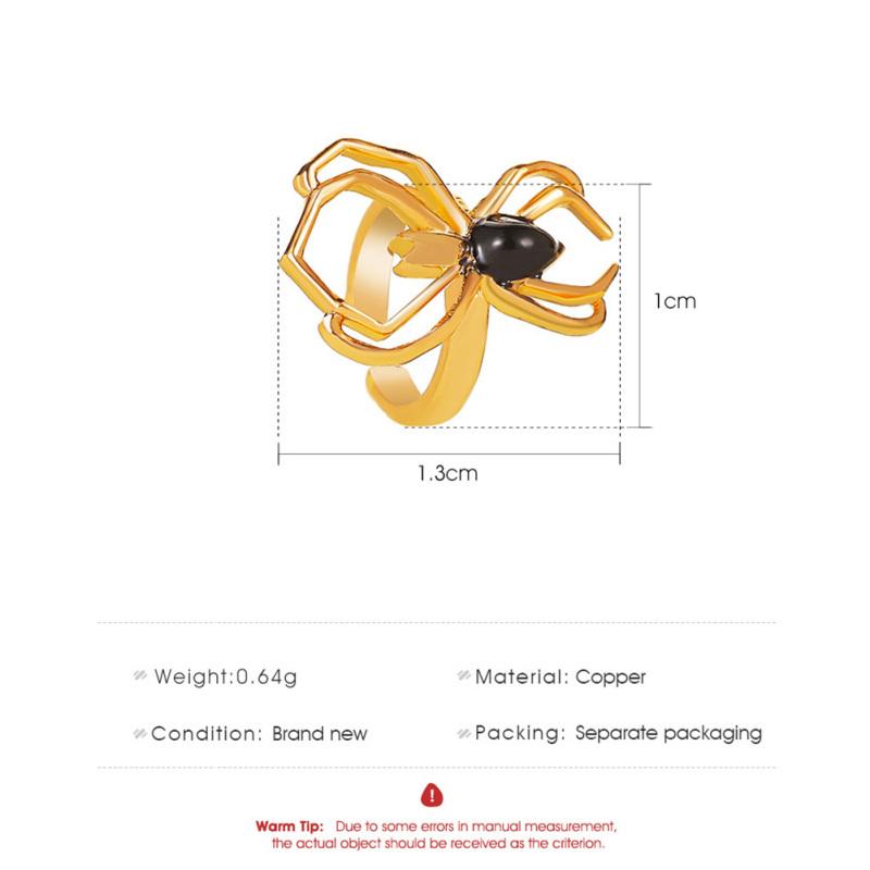 Buy Women Gothic Spider Ear Bone Clip Simple Alloy Earrings Halloween ...