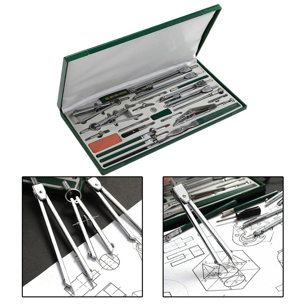 Buy Adjustable Compass Set Pro Circles Precision Architecture Math ...