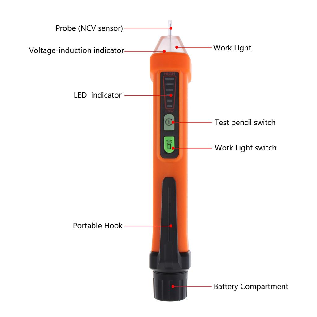 Buy 90V ~ 120V Portable Electrical Smart Socket Tester + 50-60Hz AC 12 ...