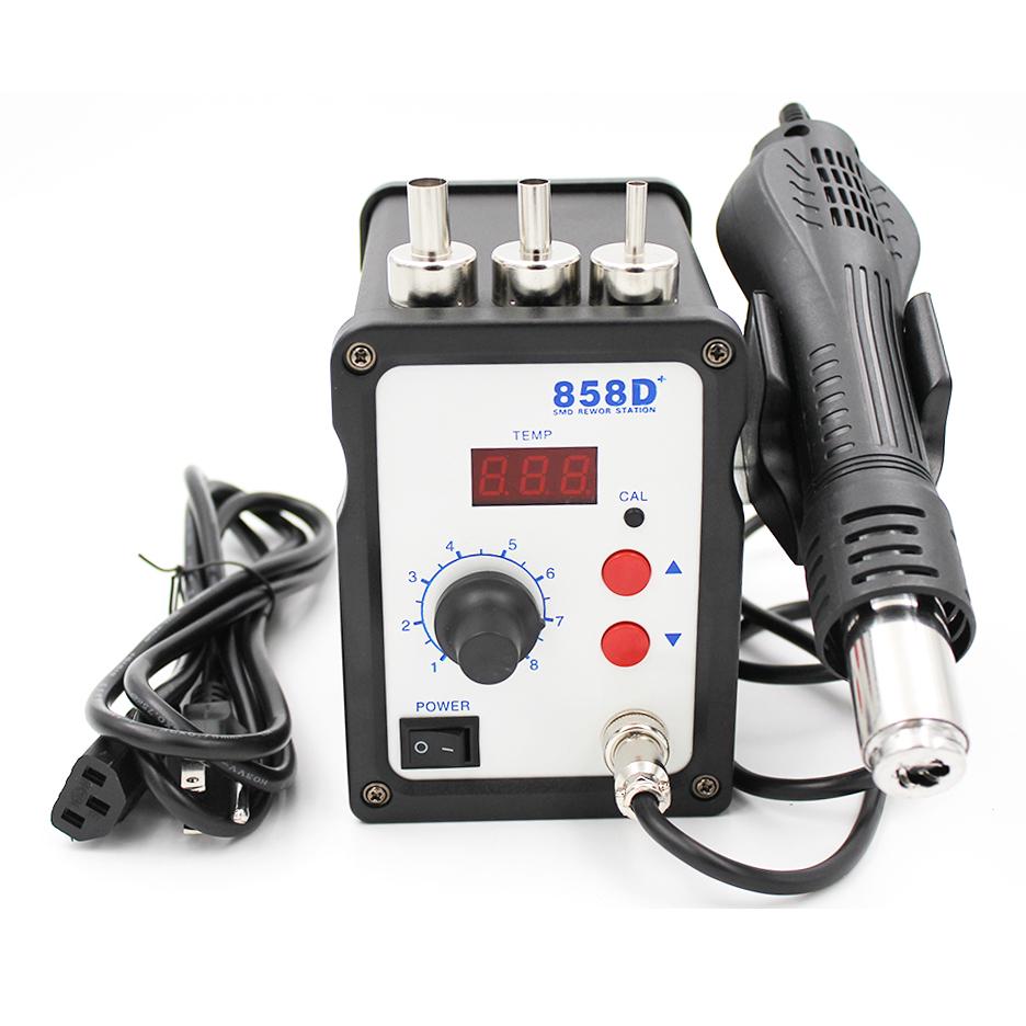 Buy 858D + 220V hot air gun 700W ESD soldering station LED digital hot ...