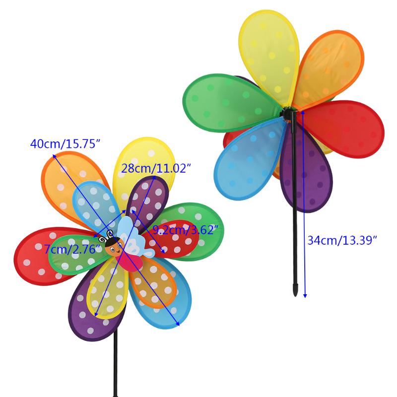 Buy Double Layer Insect Windmill Colorful Wind Spinner Kids Toy Yard ...