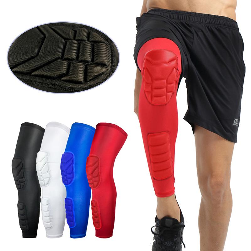 Buy 1Pc Long Basketball Knee Pads Football Shin Guard Running Leg ...