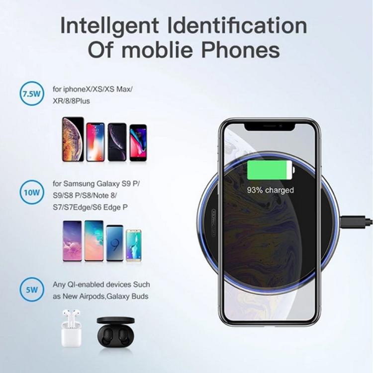 Cheap WX-70 15W Ultra-thin Wireless Charger Mirror Wireless Charger for ...
