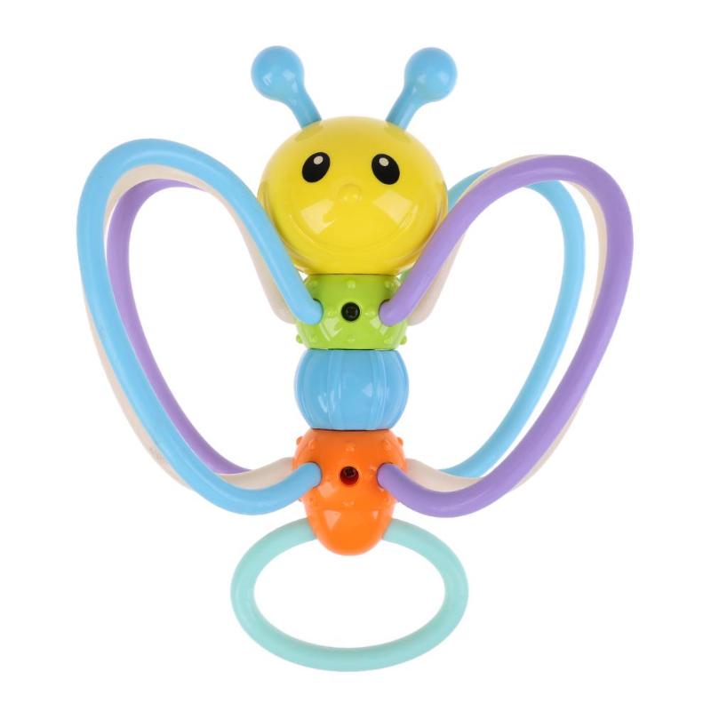 Buy Infant Baby Bees Rattle Tooth Glue Hand Grabbing Ball Baby Plastic ...