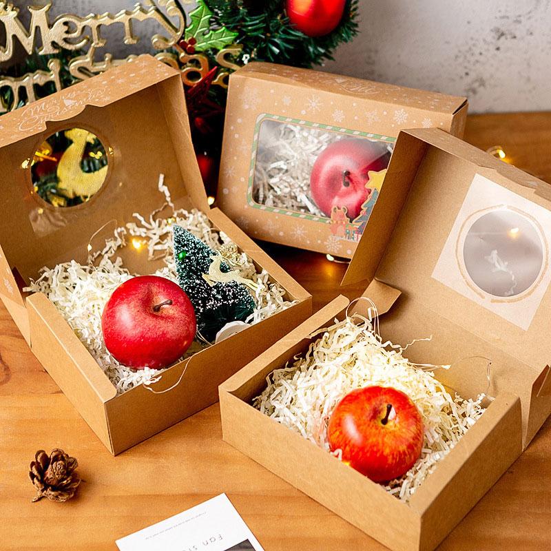 Buy 1PC Gift Packaging Presents Box Kraft Paper Xmas Paper Gift Boxes ...