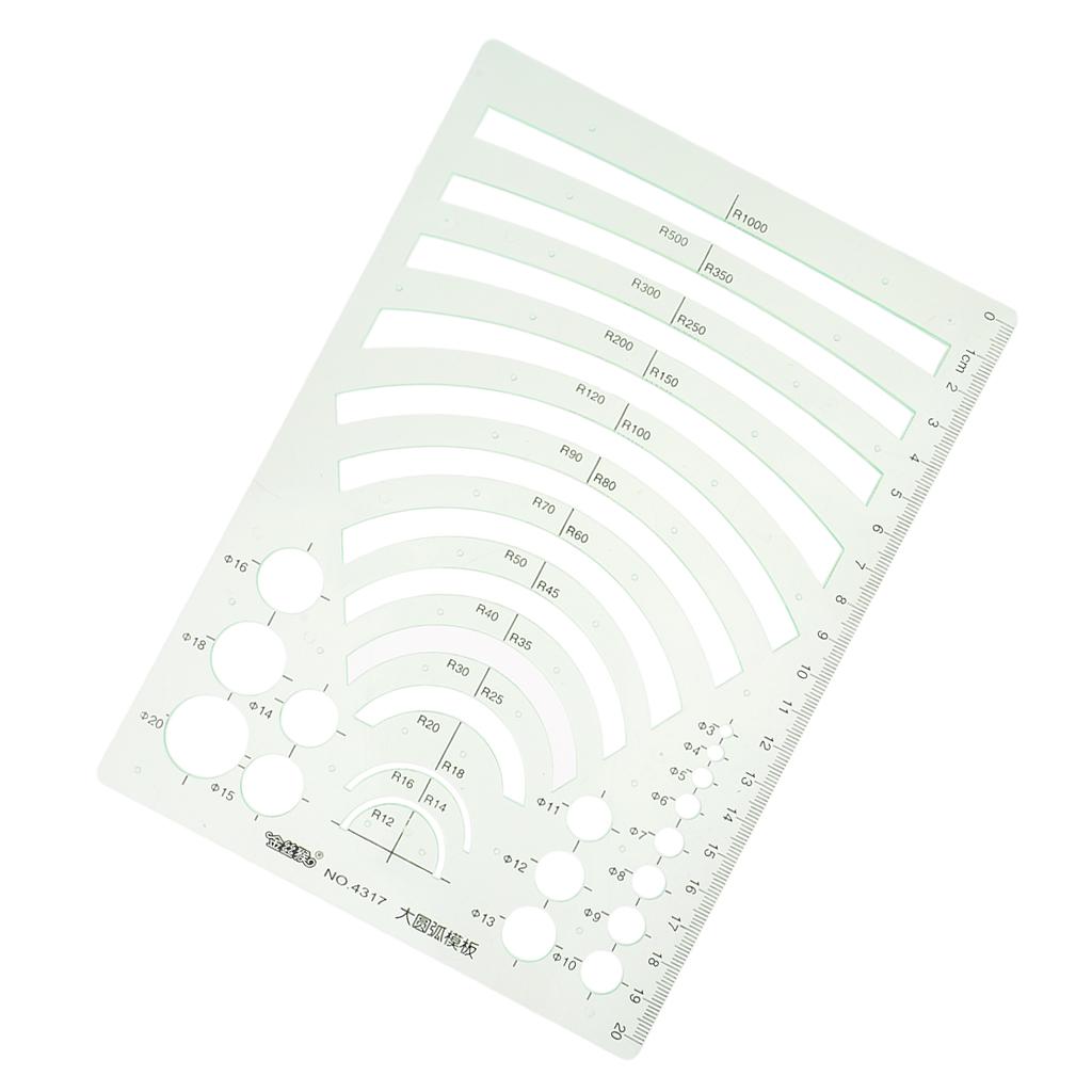 Arc Drawing Template Drafting Geometric Ruler Project Management Art ...