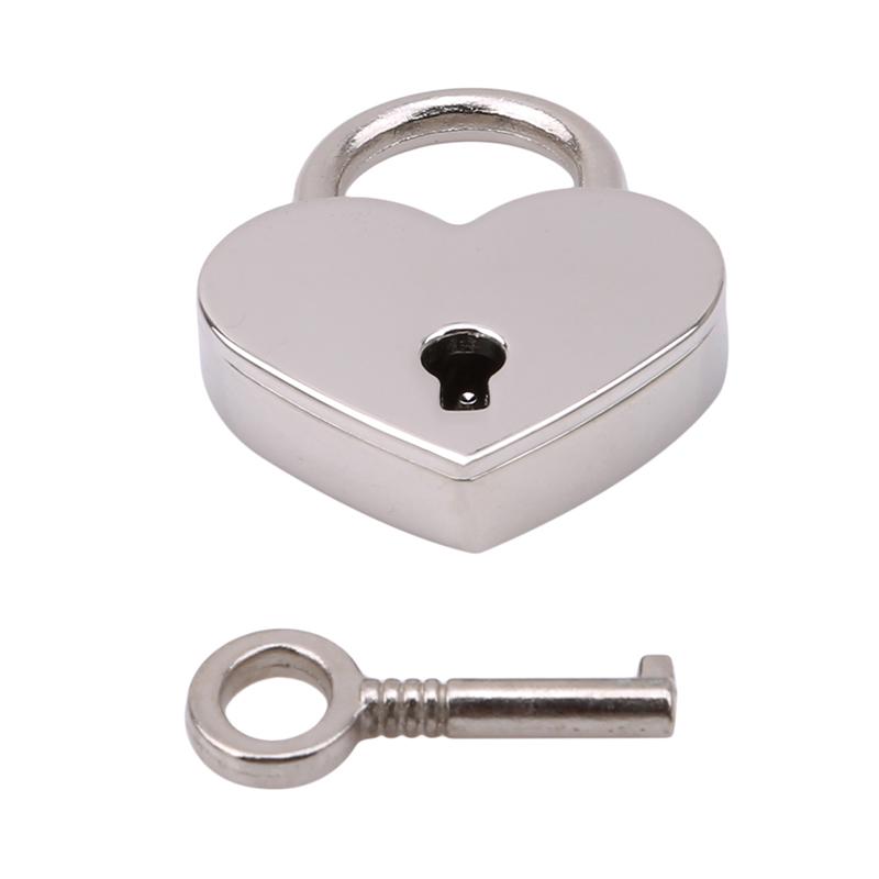 Buy Vintage Personalized Heart Shape Padlock with Key Travel Luggage ...