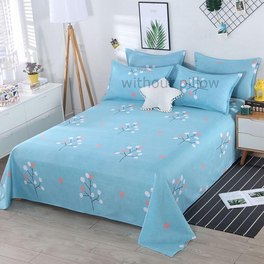 Cheap Skin-friendly Sanding Single Bed Sheet Simple Thick Bed Sheet ...