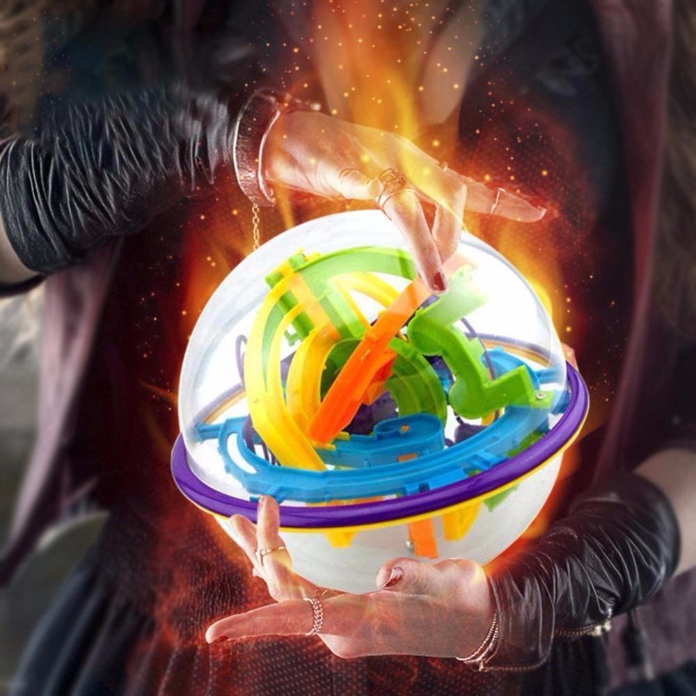 Buy 100 Steps 3D Puzzle Ball Magic Intellect Ball with Gift Educational ...