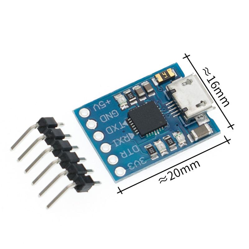 10pcs CJMCU CP2102 MICRO USB to UART TTL Module 6Pin Serial Converter UART STC Replace FT232 NEW ...
