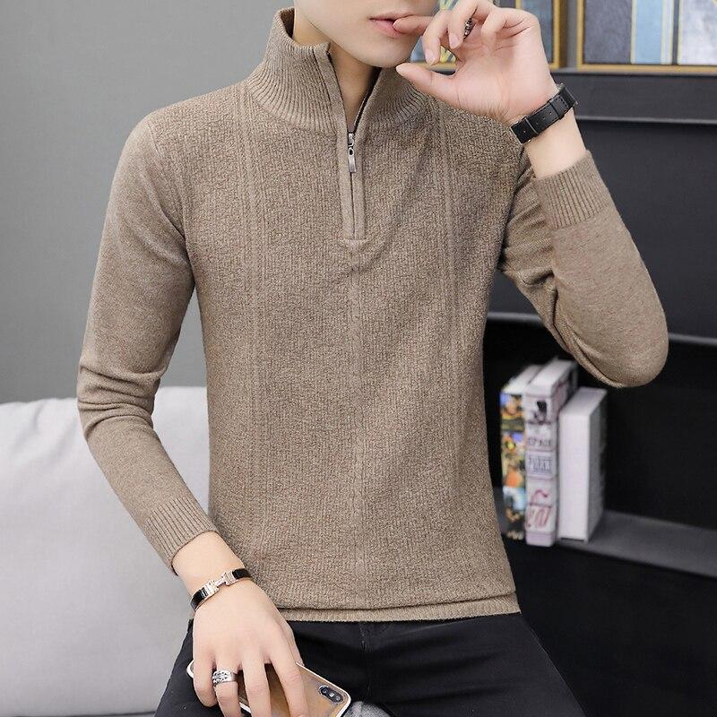 Cheap Men's Sweaters Autumn Winter Warm Cashmere Wool Pullover Sweaters ...