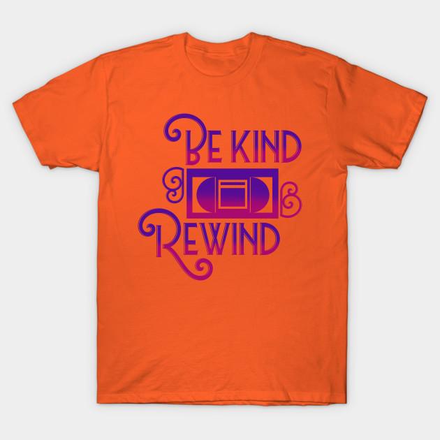 Buy Women T-Shirt 100% Cotton Tees Funny Print Tops Be Kind Rewind ...