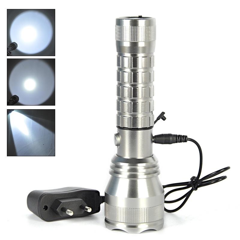 Buy Newest Flashlight with Compass,2000 Lumens XM-L T6 LED Zoomable ...