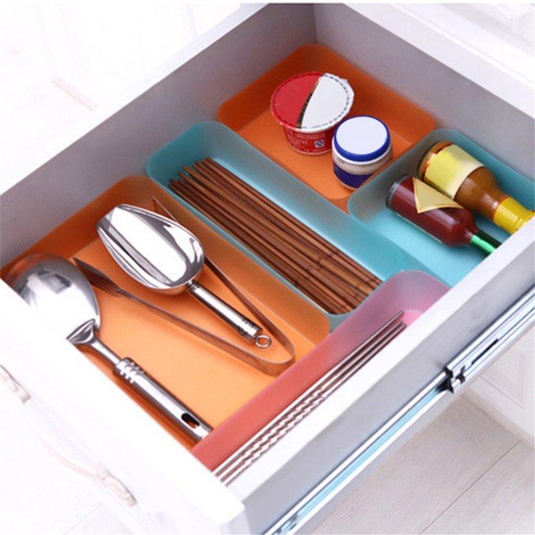 SX Useful Sorting Things Tableware Storage Box Plastic Drawer Desk ...