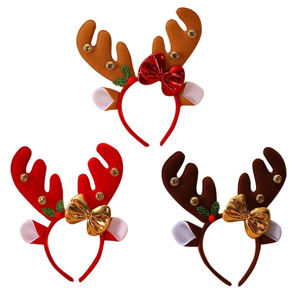 Christmas Headbands Antlers Headband Headwear Reindeer Ornaments ...