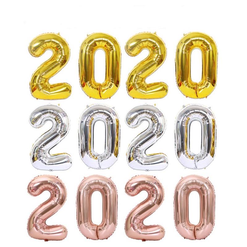 Buy 40Inch 2020 Balloons Set Aluminum Foil Balloons Festival Decor ...