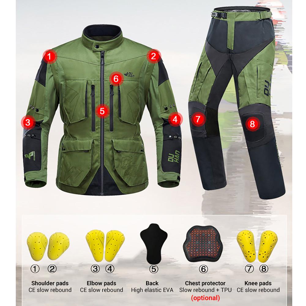 Buy DUHAN Motorcycle Jacket Men Breathable Jaqueta Moto Jacket Riding ...