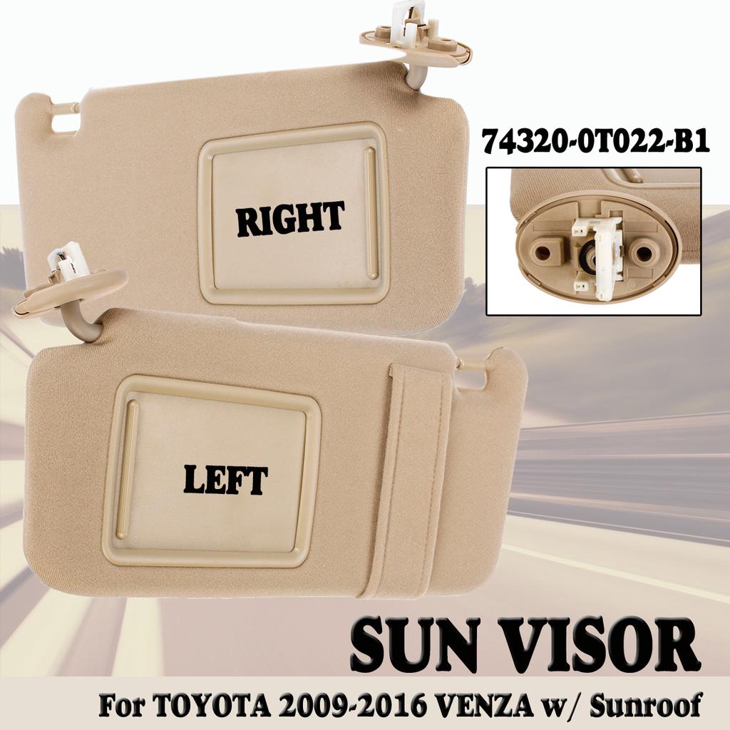 Buy 1Pc Left Or Right Side Sun Visor Sunshade For TOYOTA 2009-2016 ...