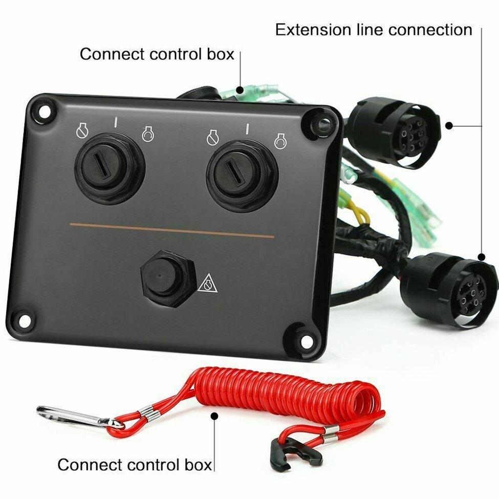 Buy Dual Control Key Panel For Yamaha Outboard Engine 6k1-82570-13-00 ...