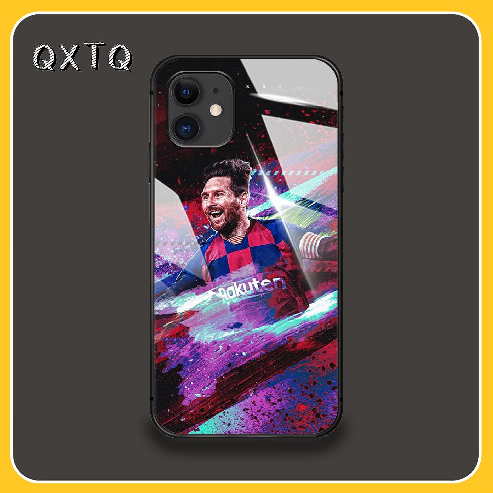 Buy Lionel Messi Football King Tempered Glass Phone Case Cover For ...