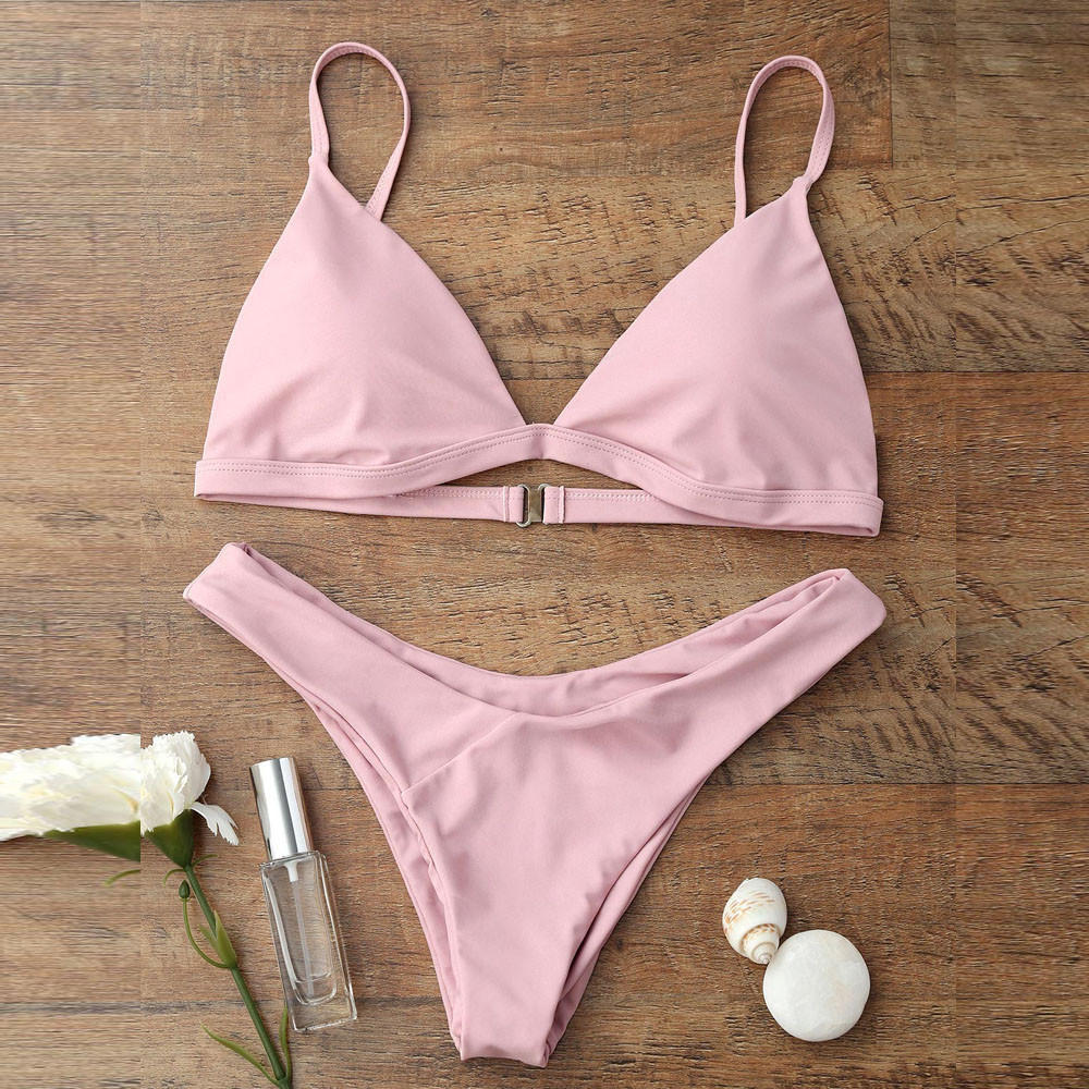 Buy Women Padded Bra Beach Bikini Set Swimwear Swimsuit at affordable ...