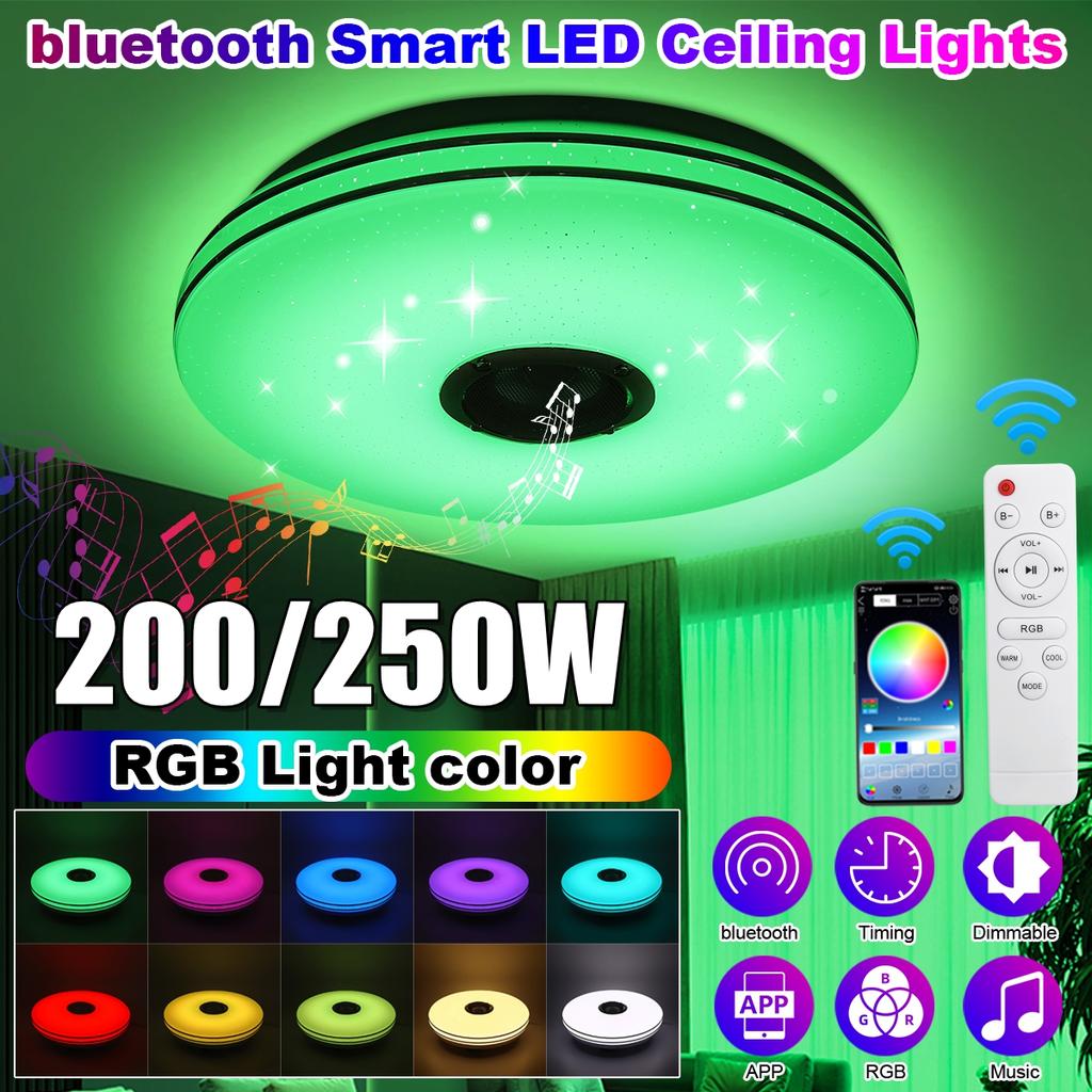 Buy Smart LED Ceiling Lights 200W/250W 33cm Phone APP Remote Control ...